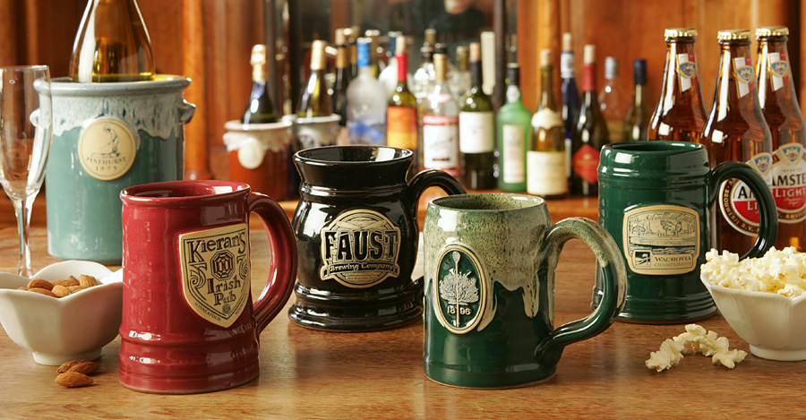 Custom Pottery Tankard Mugs | Deneen Pottery